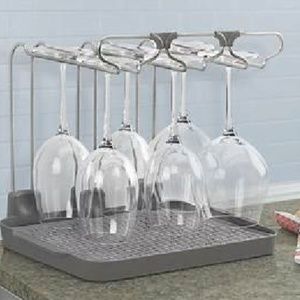 Polder | Kitchen | New Polder Wine Glass Drying Rack Silver | Poshmark